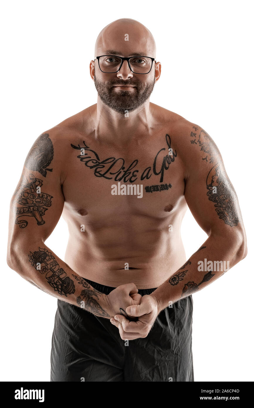 Black Muscle Men With Tattoos