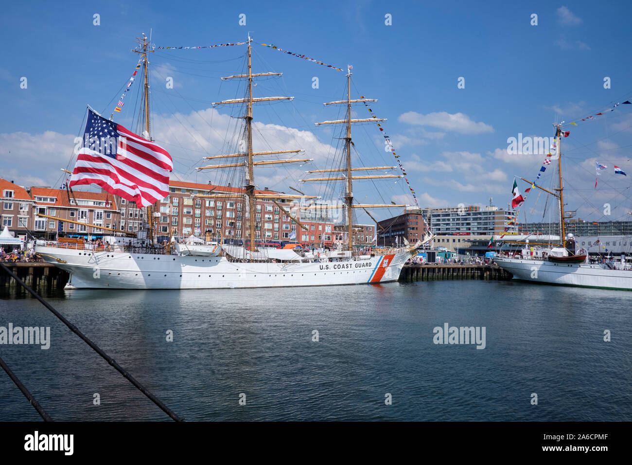 The harbour of Scheveningen during Sail Scheveningen, The Hague ...