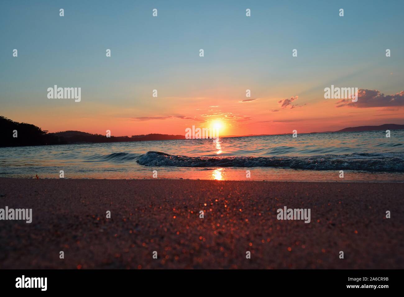 Colourful sunset, landscape Stock Photo - Alamy