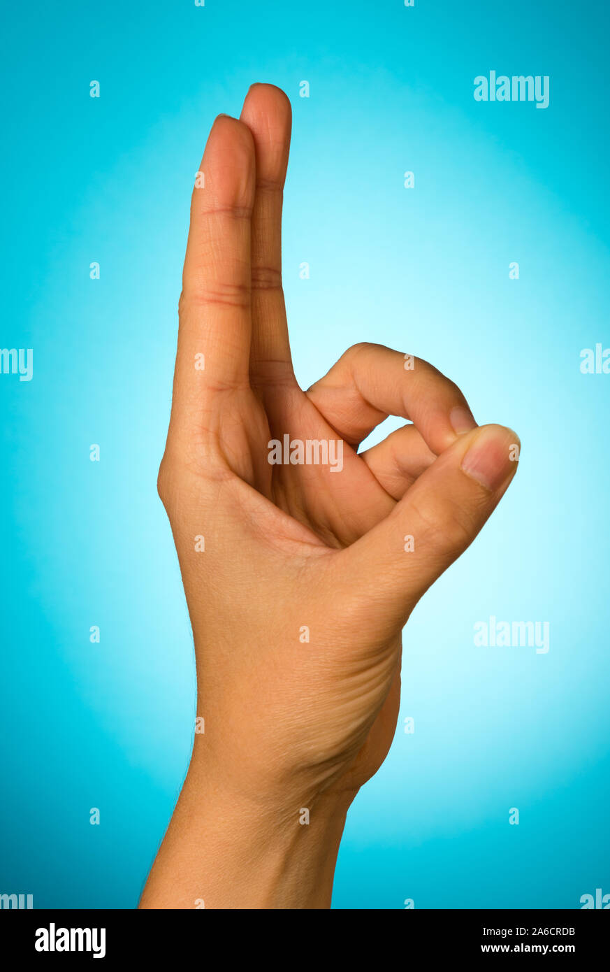 mudra a hand position in yoga Stock Photo - Alamy