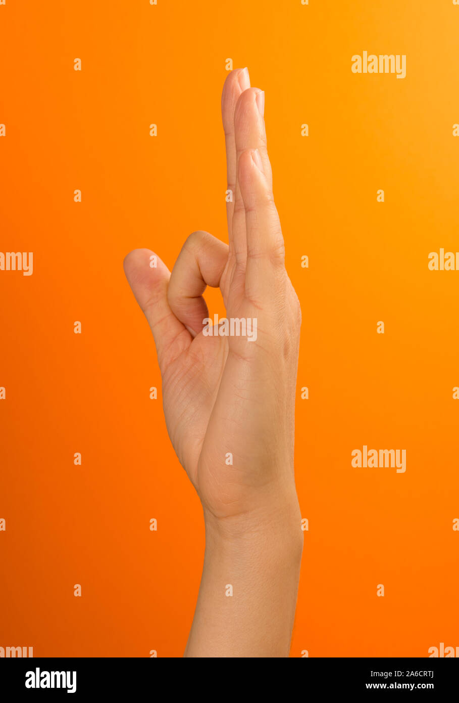 mudra a hand position in yoga Stock Photo - Alamy