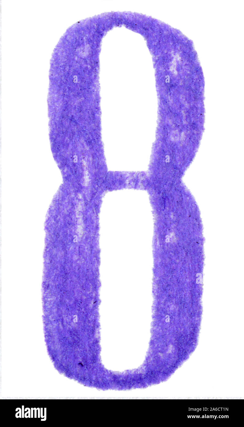 Number eight handwritten number eight hi-res stock photography and ...