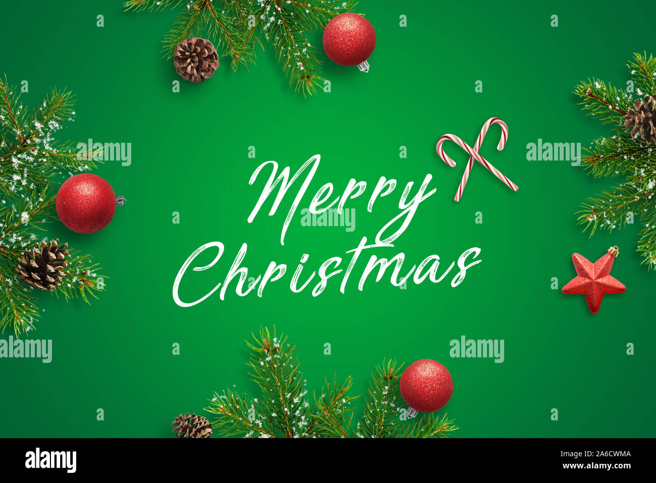 Red and green christmas card hi-res stock photography and images - Alamy
