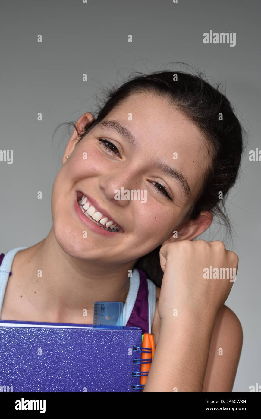 Successful Pretty Girl Student Stock Photo - Alamy