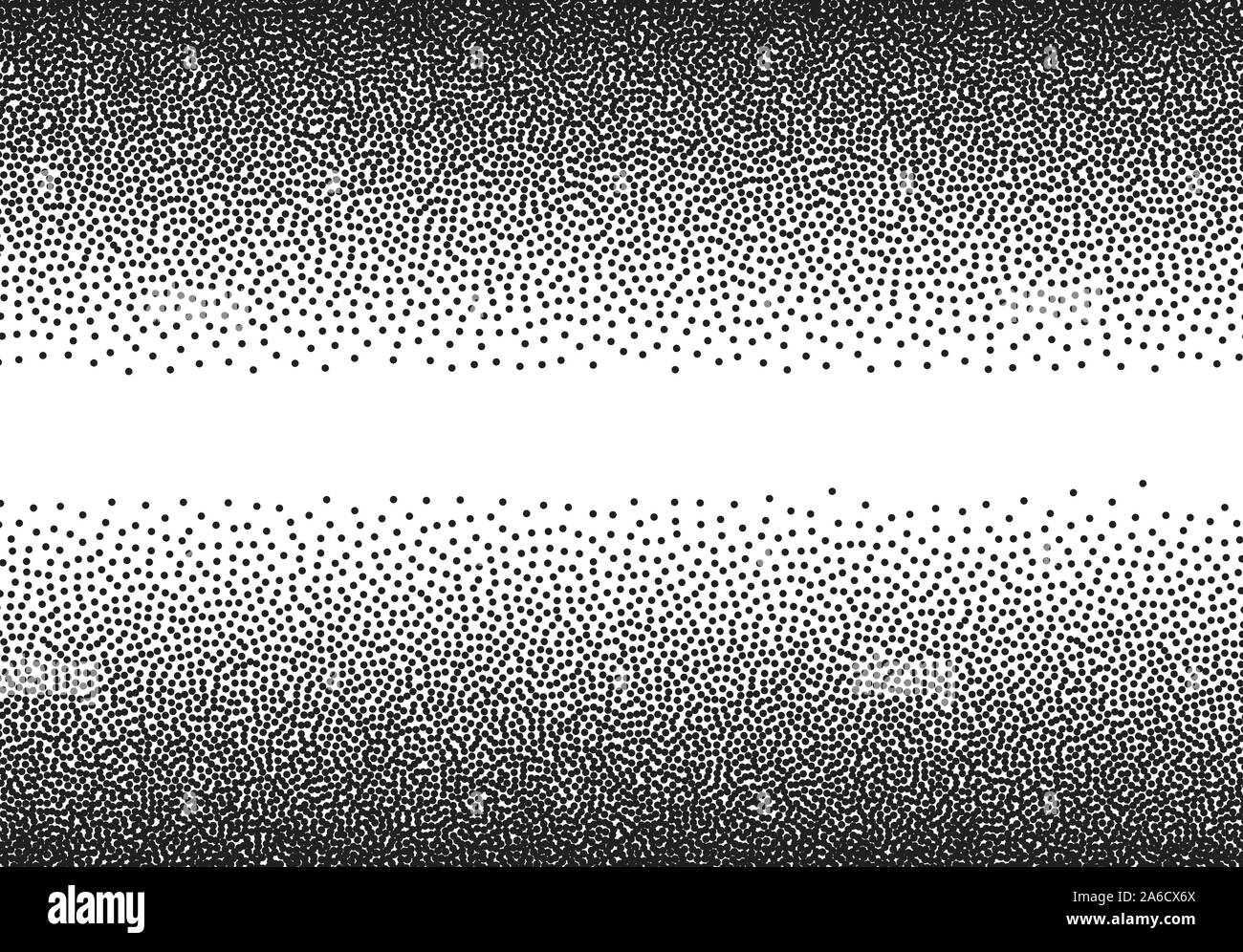 Dotwork gradient background, black and white scattered stipple dots ...