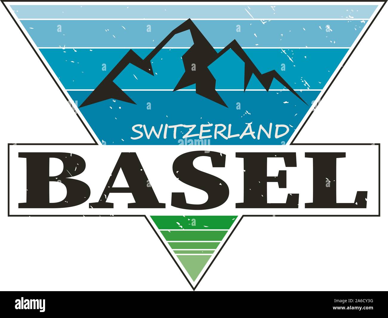 basel city travel destination. vector shirt logo Stock Vector Image ...