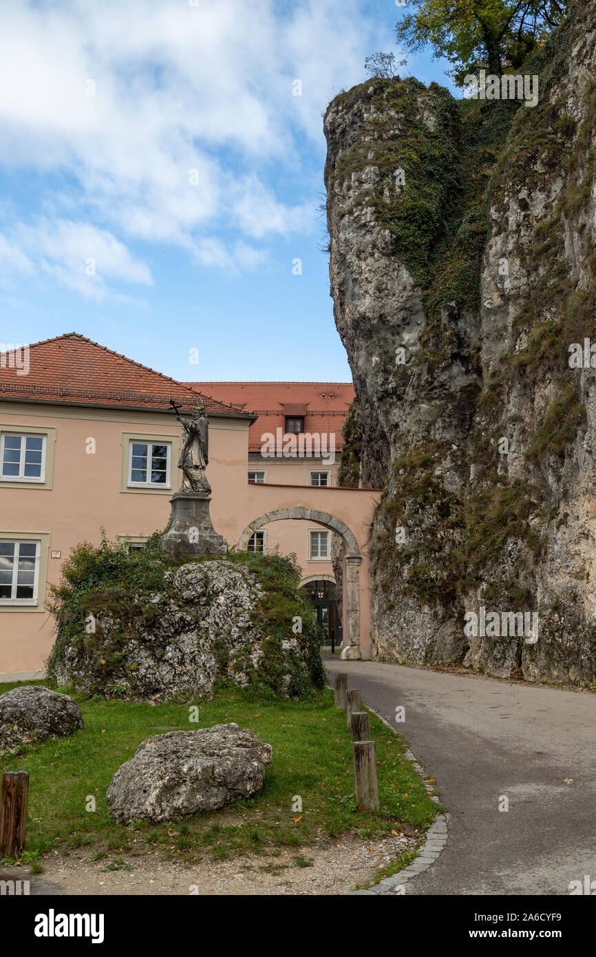 Weltenburg abbey, monastery near Kelheim, Bavaria, Germany at Danube ...