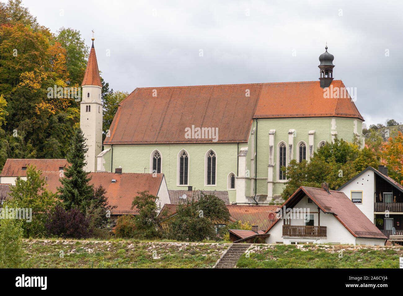 Weltenburg abbey, monastery near Kelheim, Bavaria, Germany at Danube ...