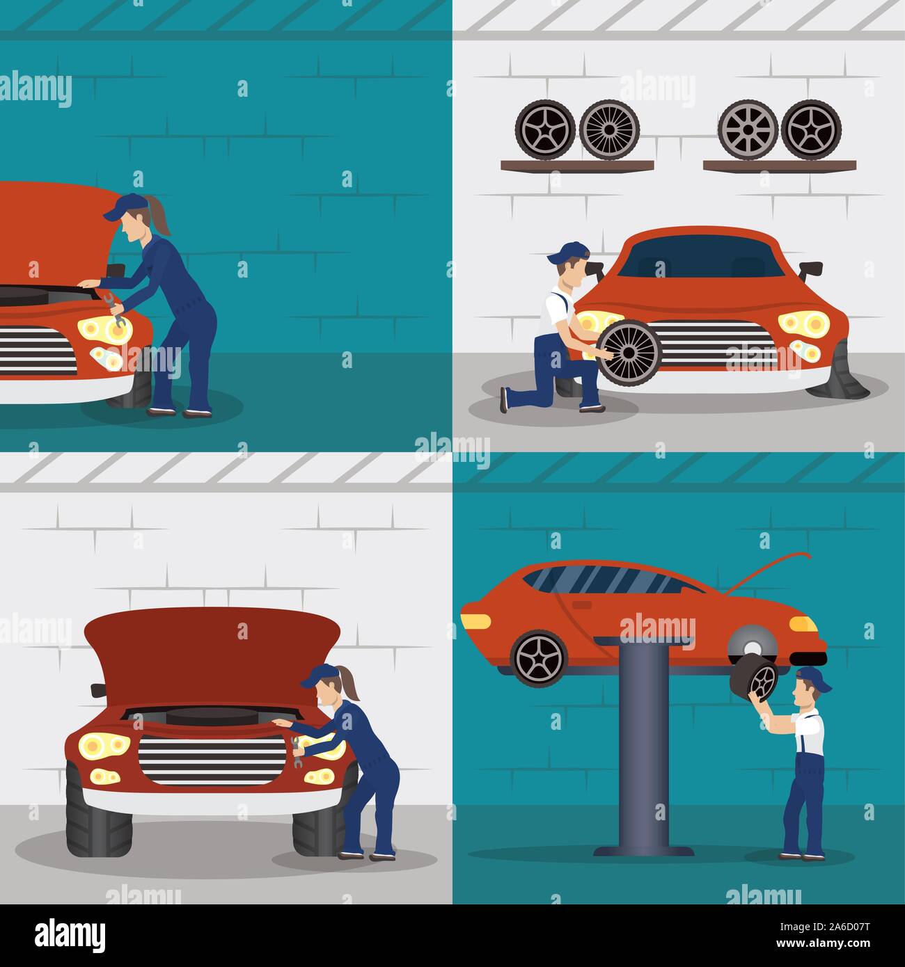 Mechanics overalls Stock Vector Images - Alamy