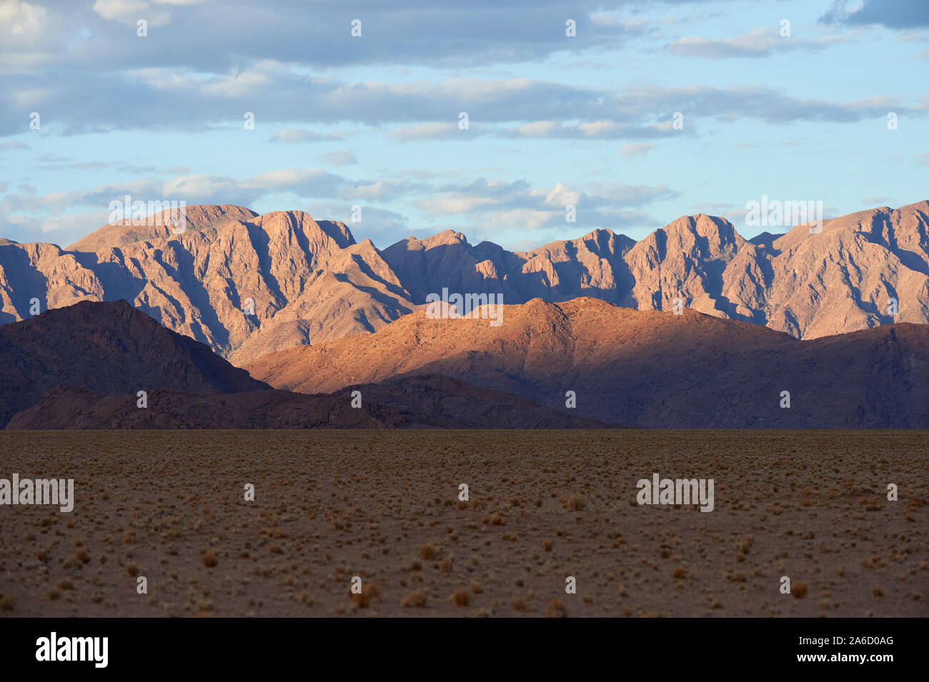 Beautiful Namibia landscape photographed at the first lights of the day ...
