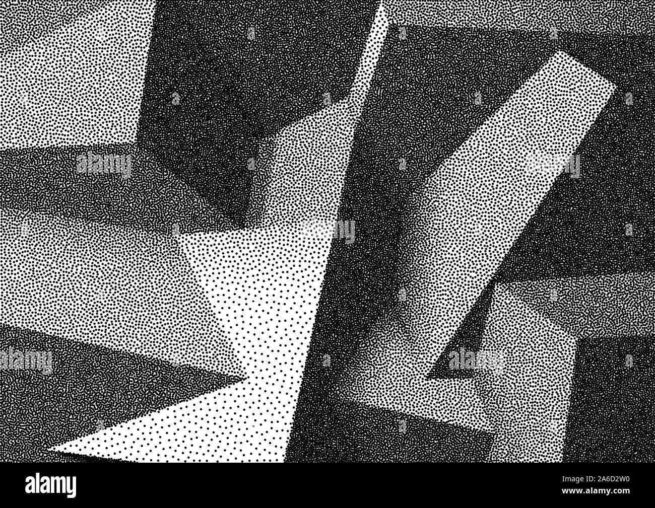 Abstract background with overlapping dotwork cubes Stock Vector Image ...