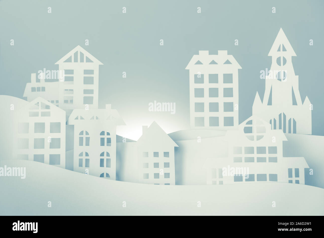 paper town cut out Stock Photo - Alamy