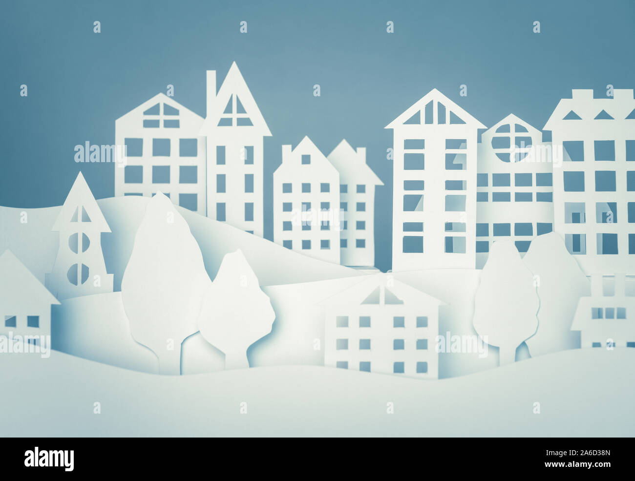 paper town cut out Stock Photo - Alamy