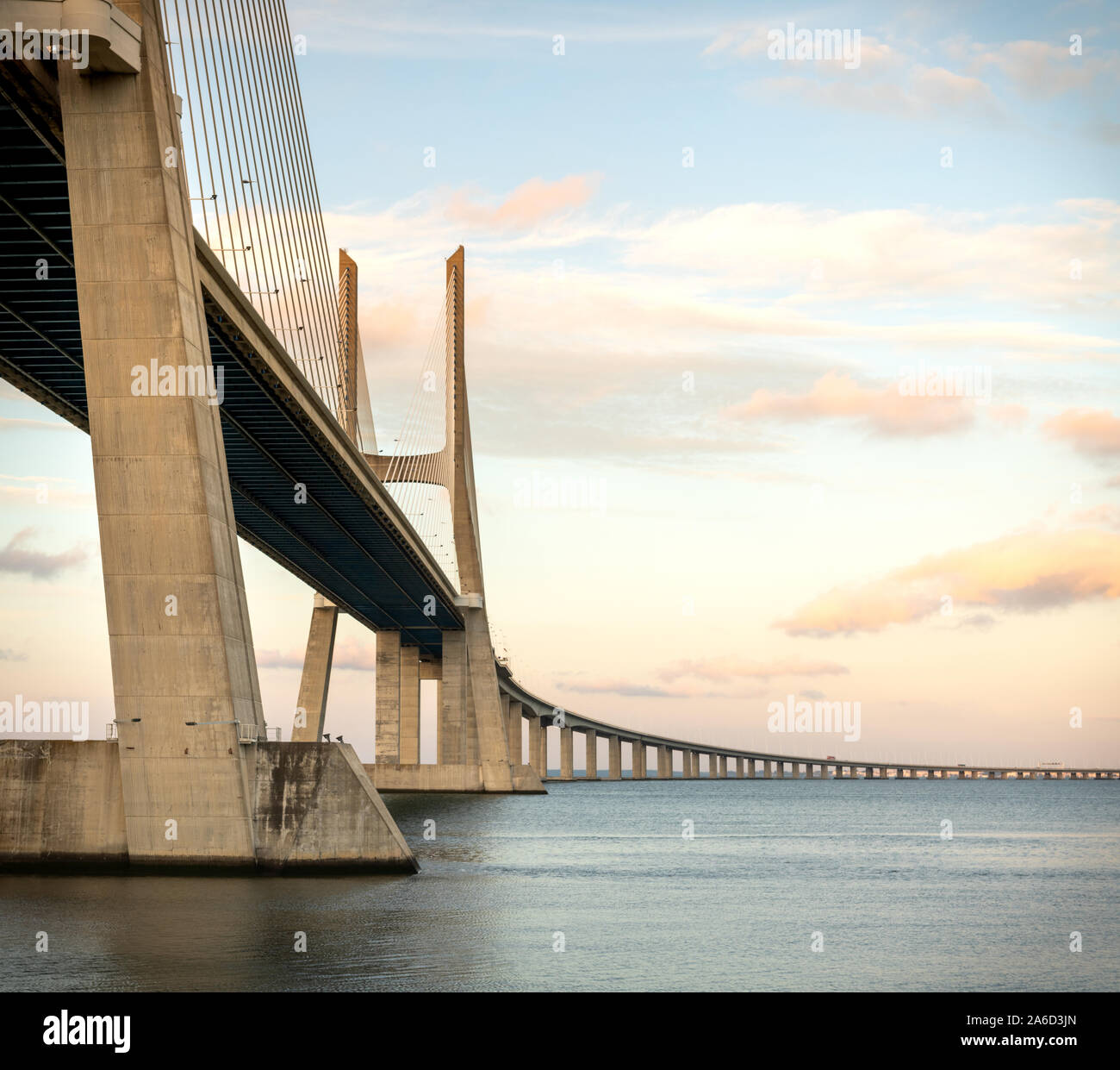 Vasco da Gama Bridge in Lisbon Stock Photo - Alamy