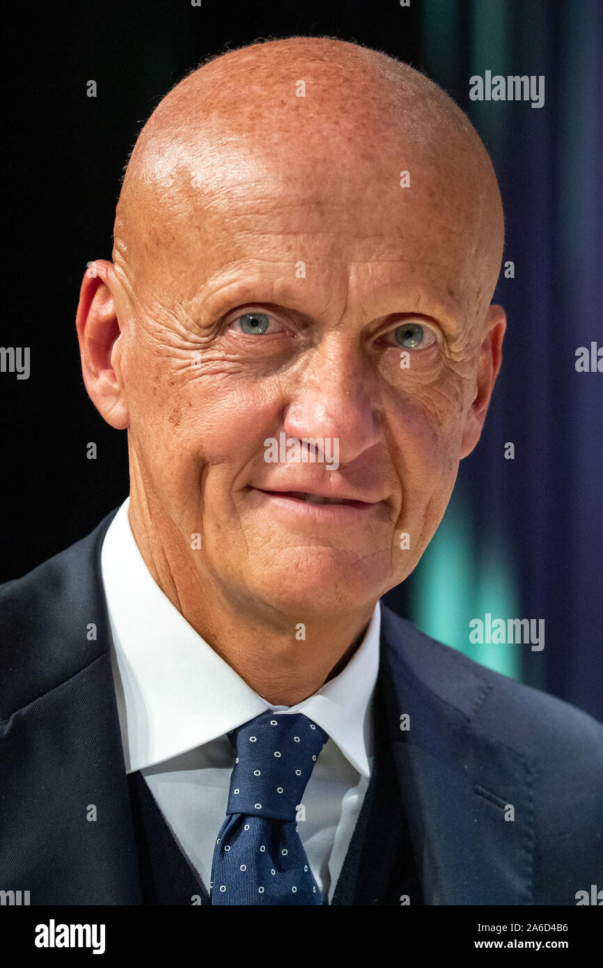 Nuremberg, Germany. 25th Oct, 2019. Pierluigi Collina, former referee ...
