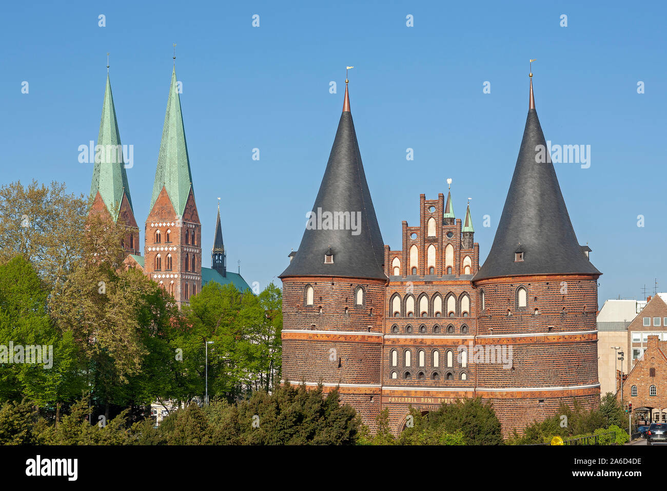 The famous Holsten Gate in Lübeck, Germany Stock Photo - Alamy