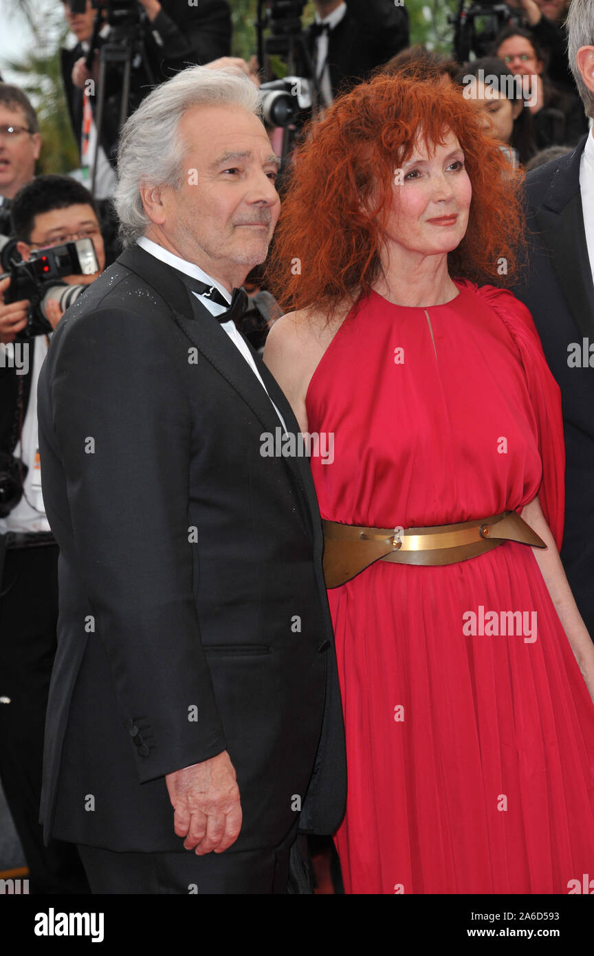 CANNES, FRANCE. May 21, 2012: Sabine Azema & Pierre Arditi at the gala ...
