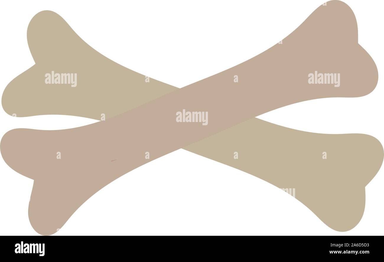 happy halloween celebration crossed bones on white background vector ...