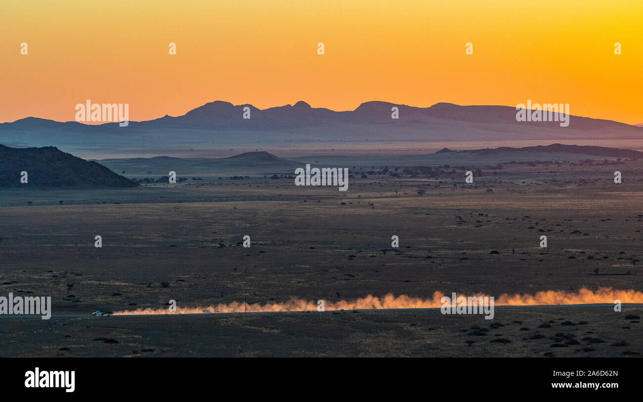Sunset in Namibia Stock Photo - Alamy