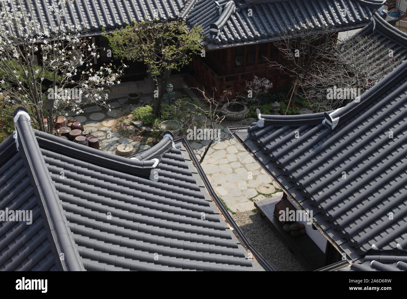 Jeonju hanok village in Korea - Korea traditional house village Stock ...