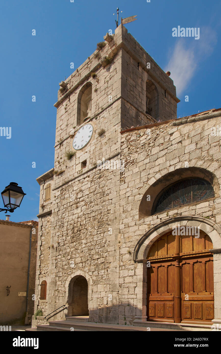 Notre-Dame Church Mons Var Provence France Stock Photo - Alamy