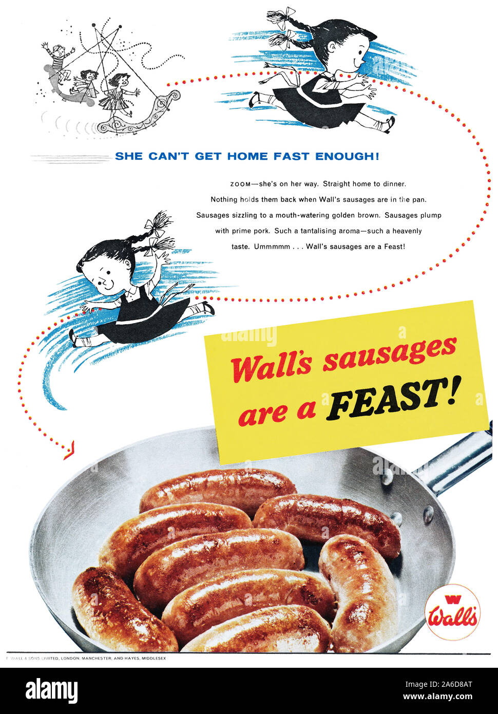 Meat advert 1950s hi-res stock photography and images - Alamy