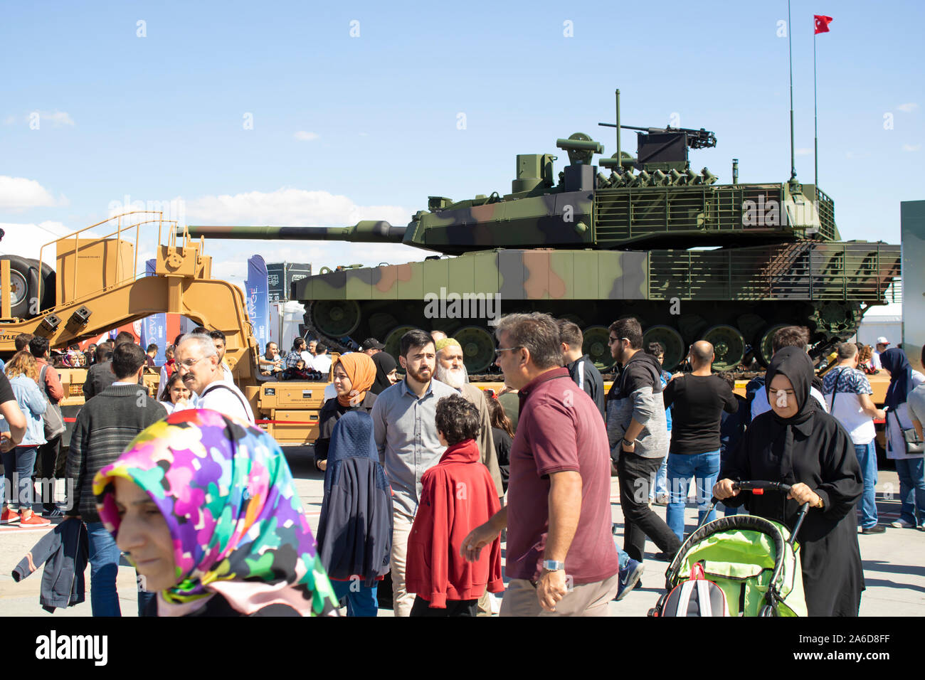 Istanbul, Turkey - September-22,2019:Altay tank of Turkish land forces ...