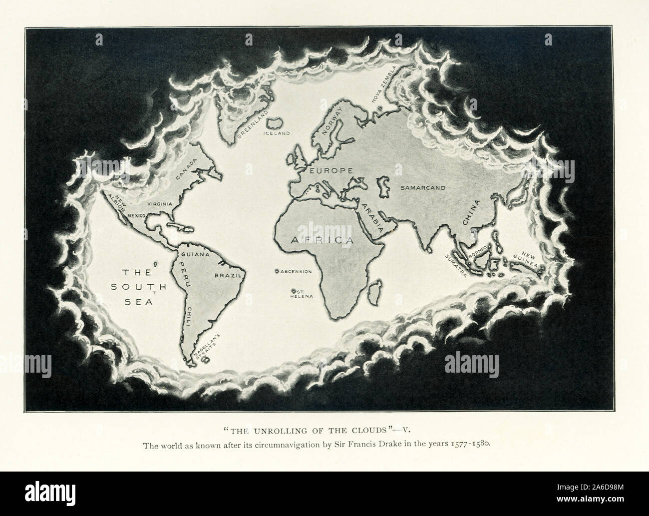 English exploration 16th century map hi-res stock photography and ...