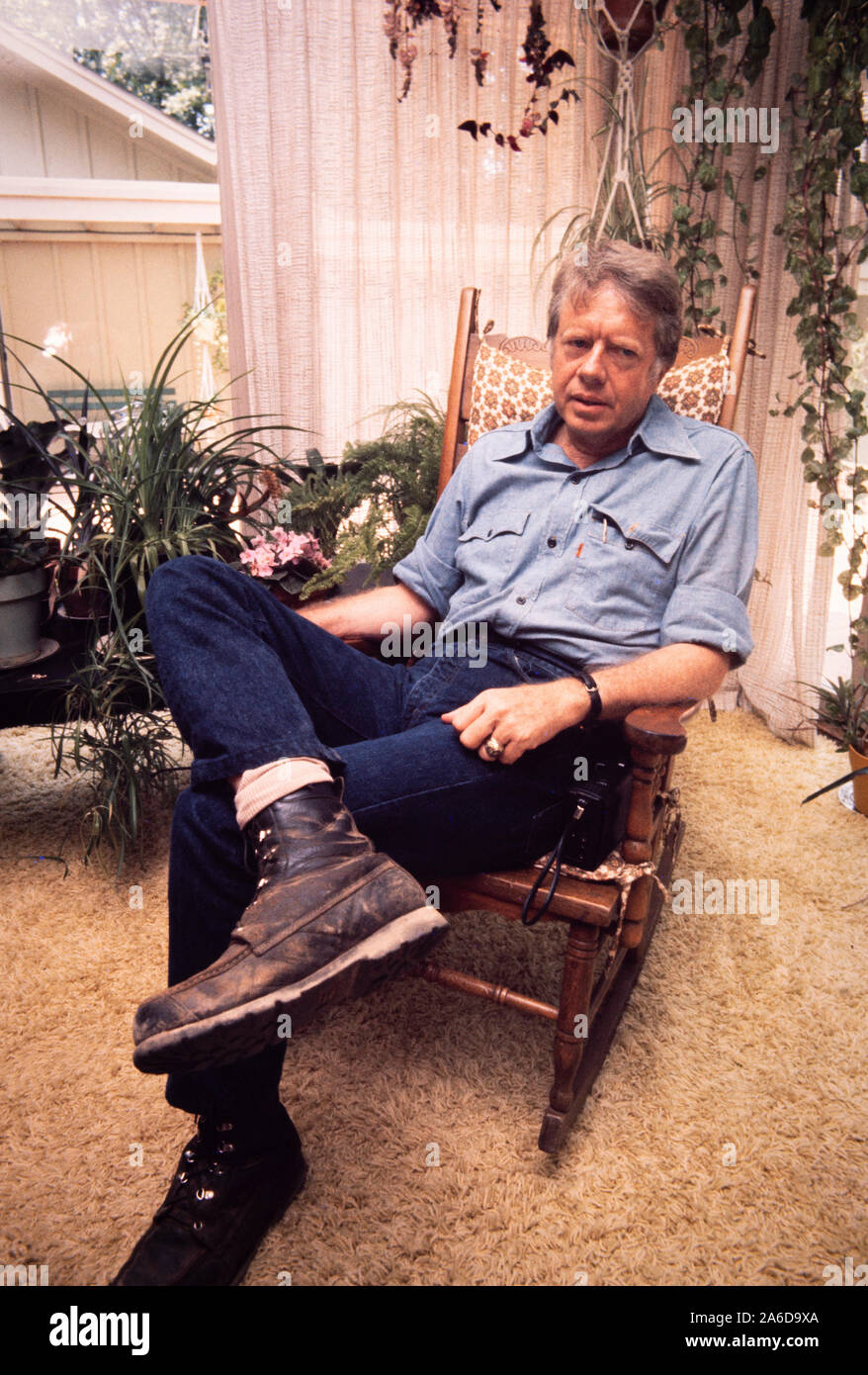 Jimmy Carter at home in Plains, GA Stock Photo - Alamy