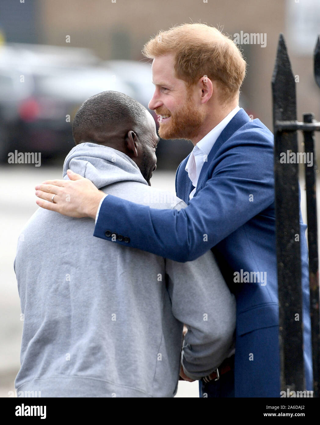 10 October 2019 - Nottingham, UK - Prince Harry, Duke of Sussex is ...