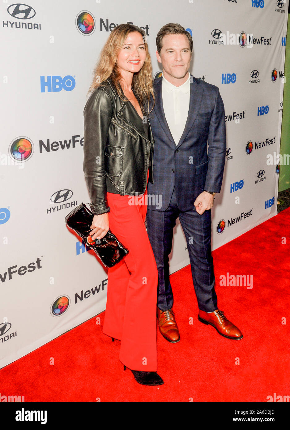 New York, NY - October 23, 2019: Jill Hennessy and Mike Doyle attend ...