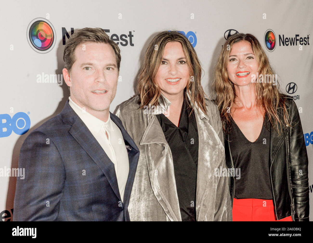 New York, NY - October 23, 2019: Mike Doyle, Mariska Hargitay and Jill ...