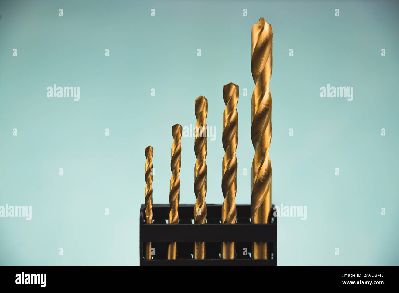Yellow drill drills hole in hi-res stock photography and images - Alamy