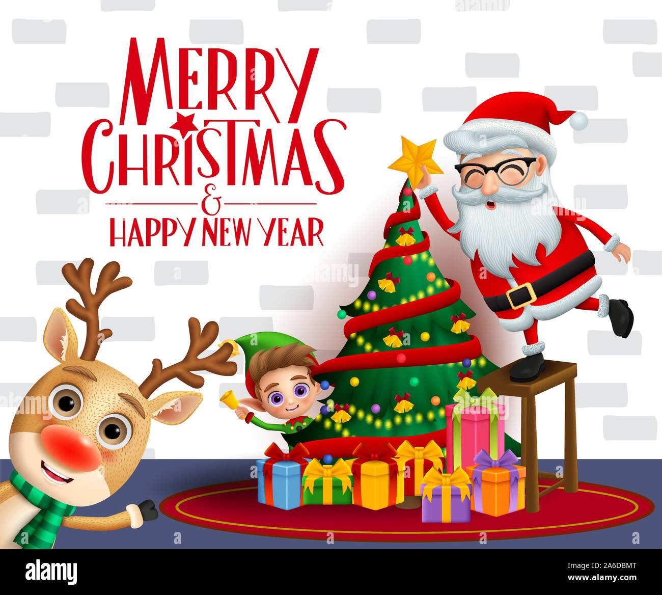Christmas Happy Faces Clip Art