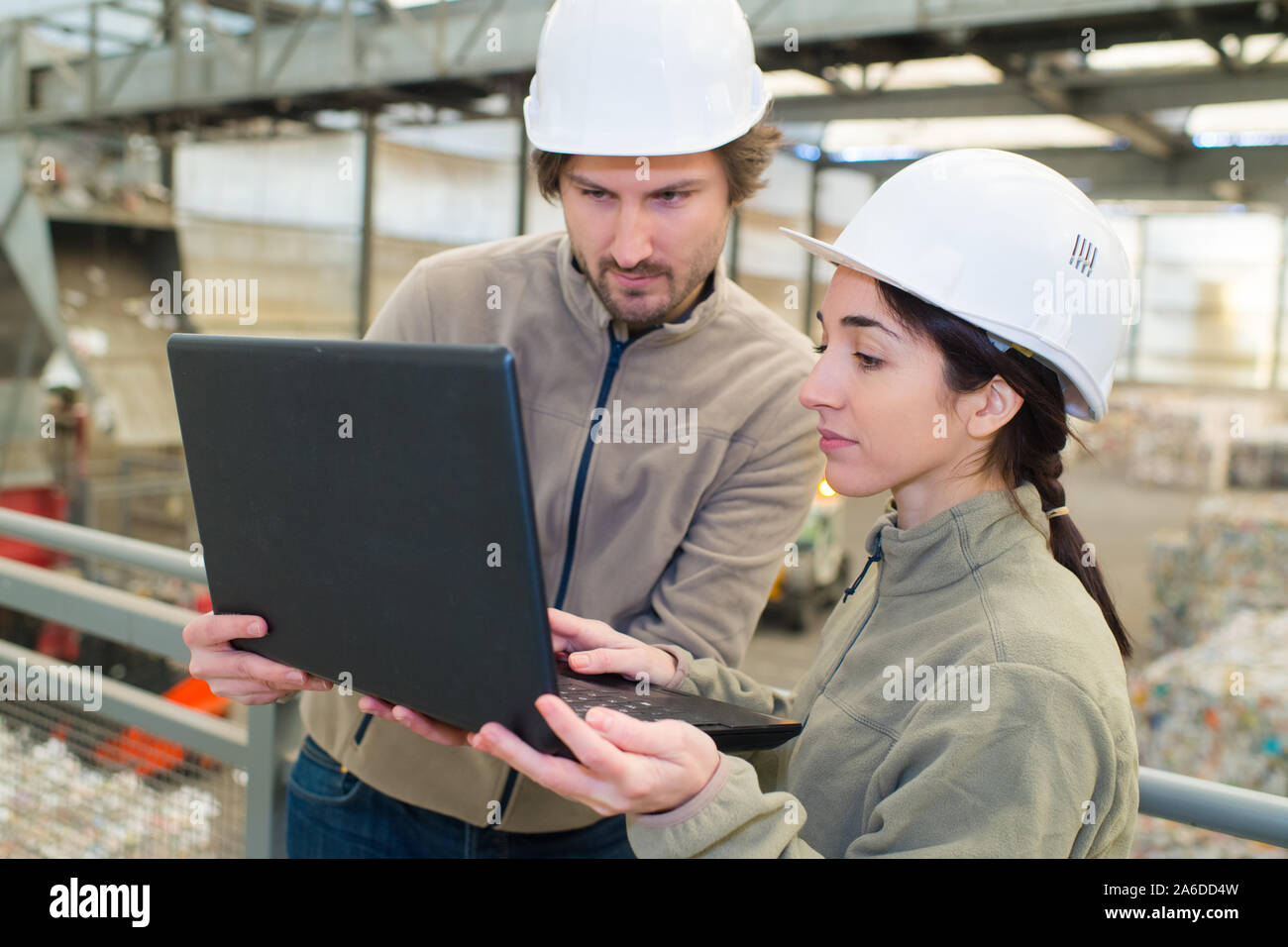y team having a meeting about recycling Stock Photo - Alamy