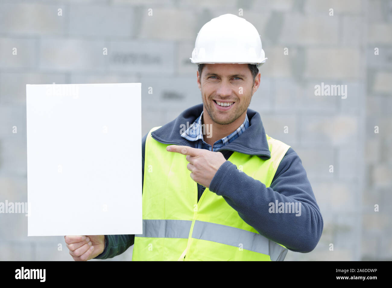 Smiling civil engineer showing hi-res stock photography and images - Alamy