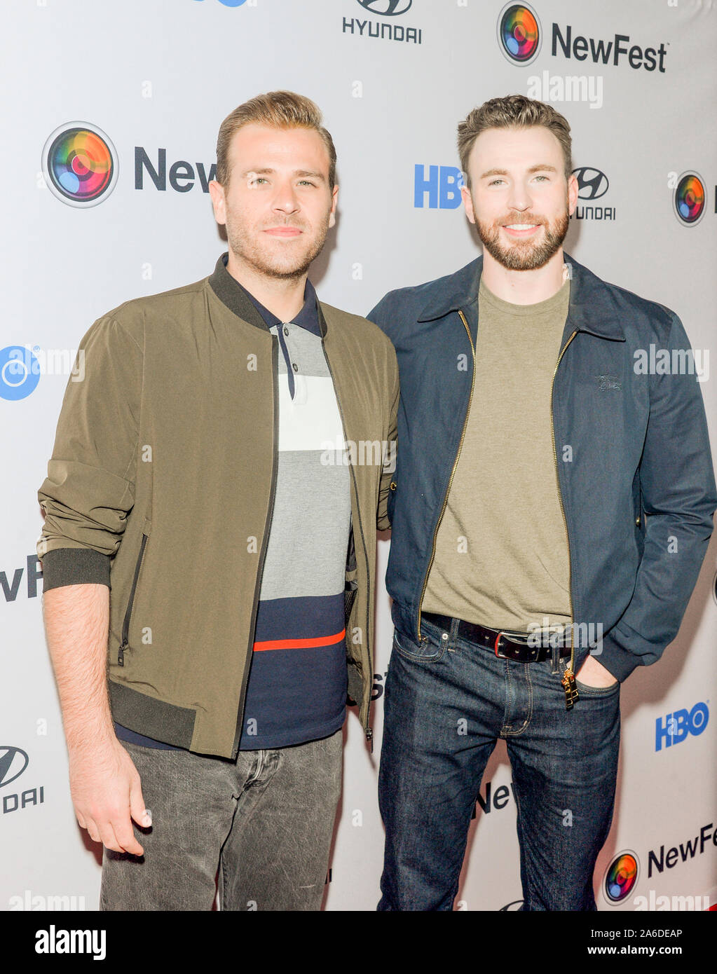 New York, United States. 23rd Oct, 2019. Scott Evans and Chris Evans ...