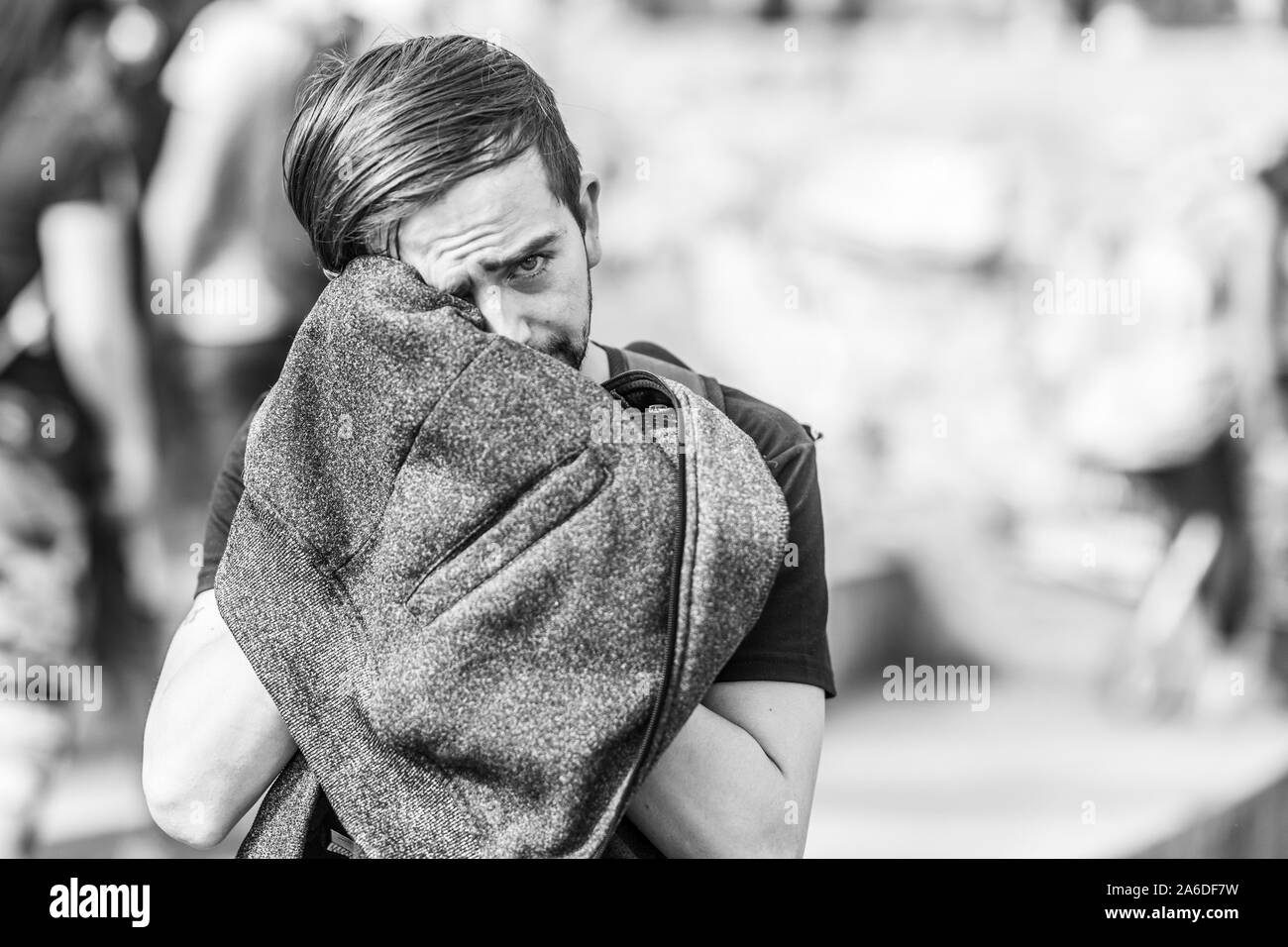 Tears eyes Black and White Stock Photos & Images - Alamy