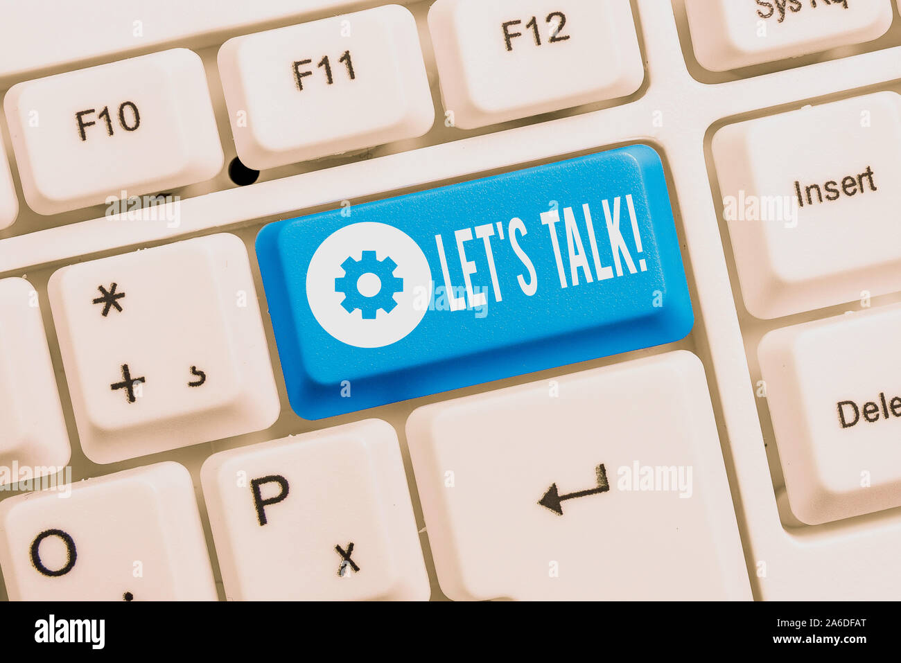Text sign showing Let S Talk. Business photo showcasing they are ...