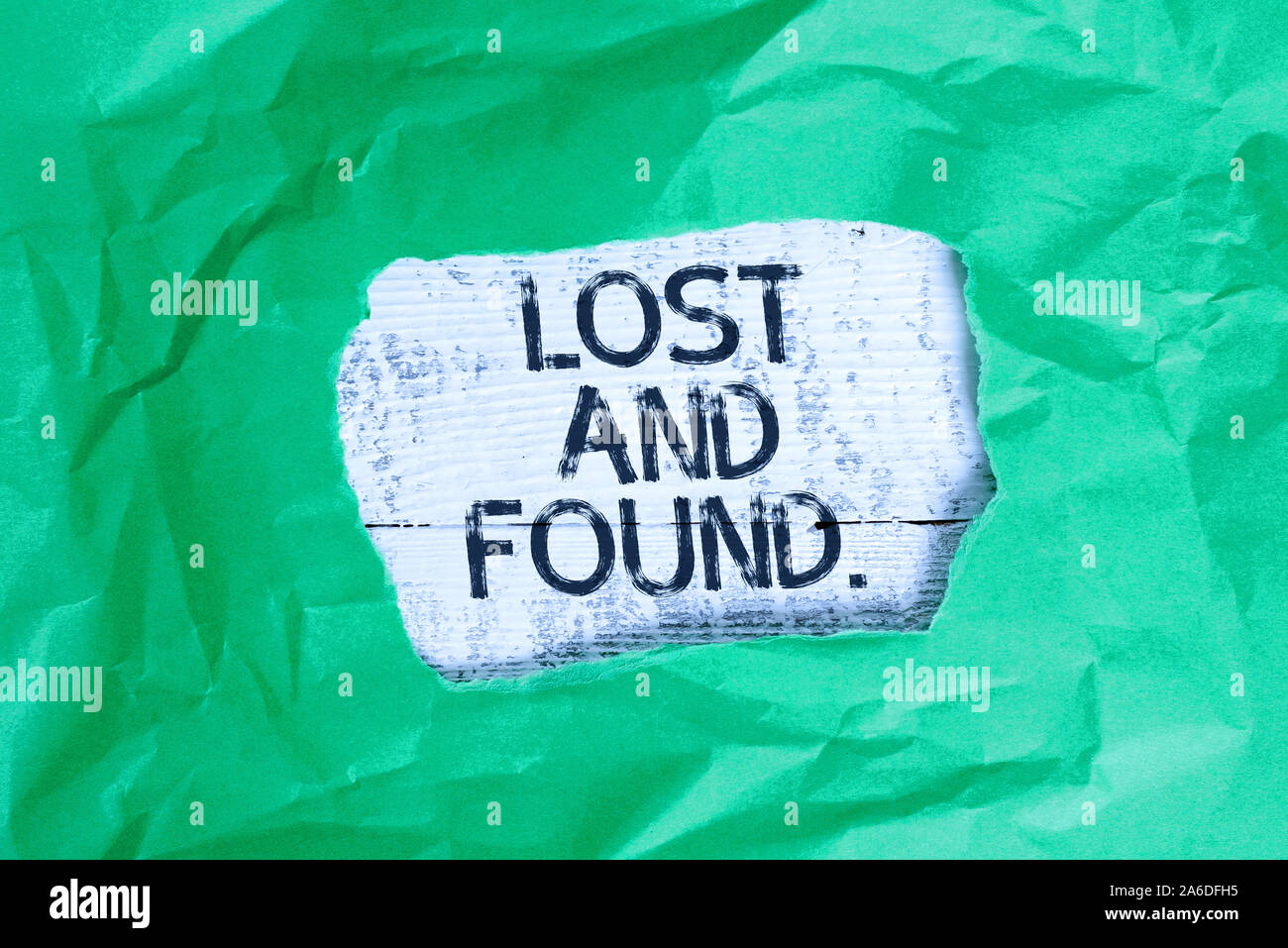 Conceptual hand writing showing Lost And Found. Concept meaning a place ...