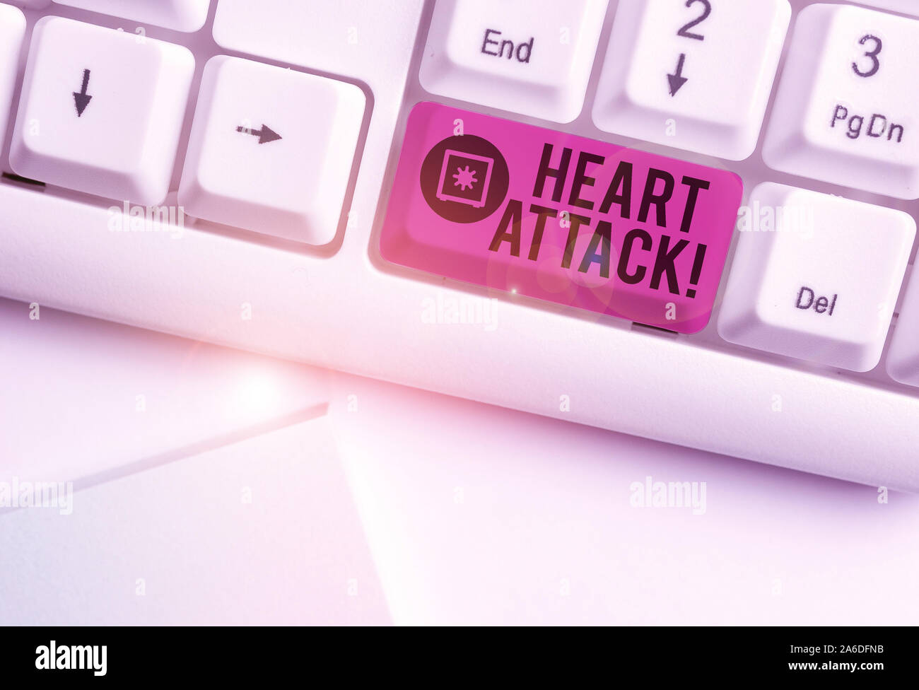 Handwriting text writing Heart Attack. Conceptual photo sudden ...