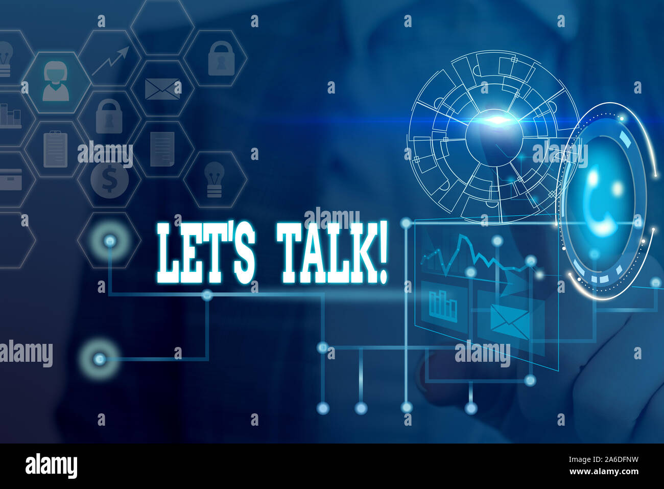 Handwriting text writing Let S Talk. Conceptual photo they are ...