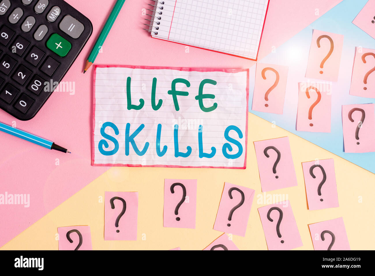 Handwriting text Life Skills. Conceptual photo skill that is necessary ...