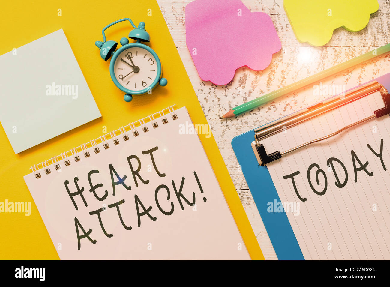 Writing note showing Heart Attack. Business concept for sudden ...