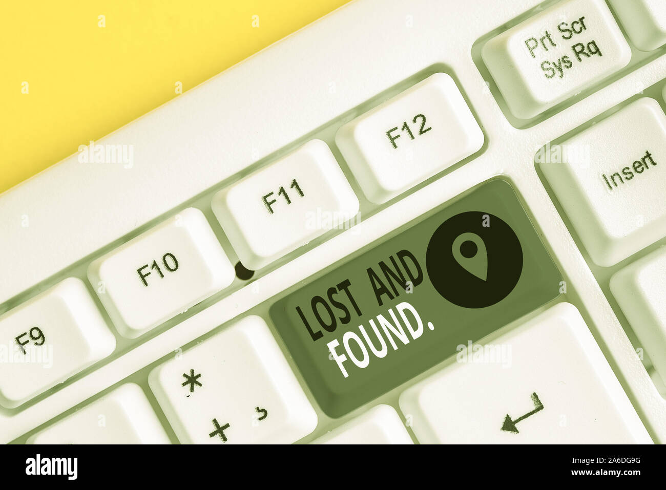 Writing note showing Lost And Found. Business concept for a place where ...