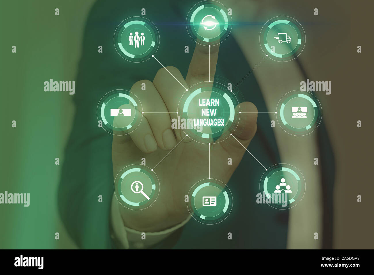 Writing note showing Learn New Languages. Business concept for ...