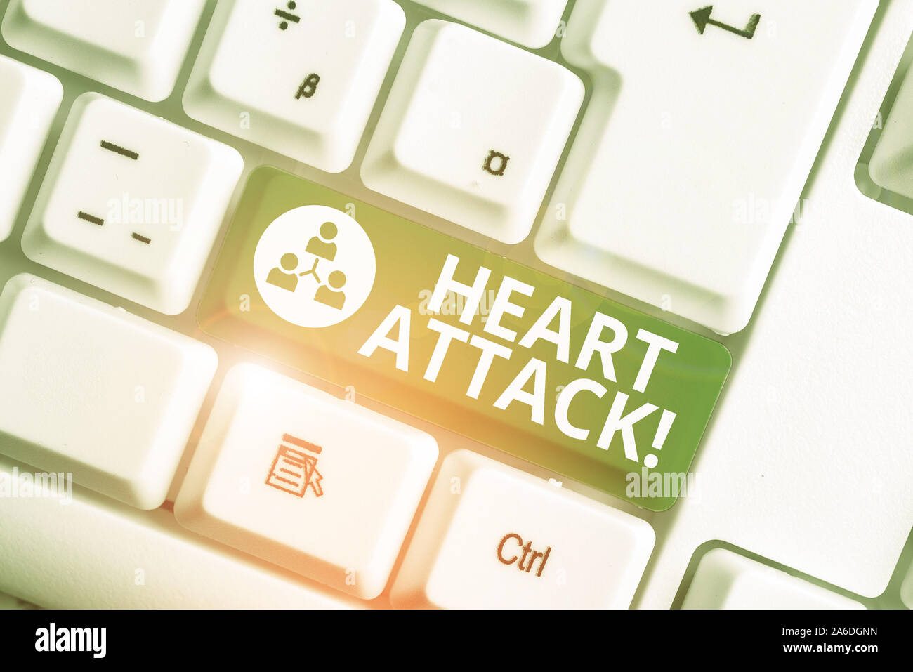Writing note showing Heart Attack. Business concept for sudden ...