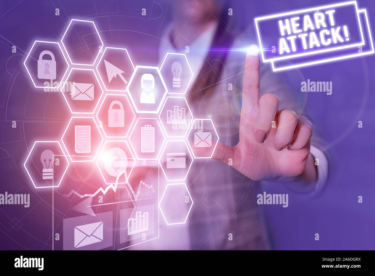 Conceptual hand writing showing Heart Attack. Concept meaning sudden ...