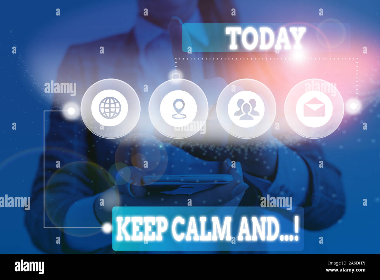 Handwriting text Keep Calm And. Conceptual photo motivational poster ...