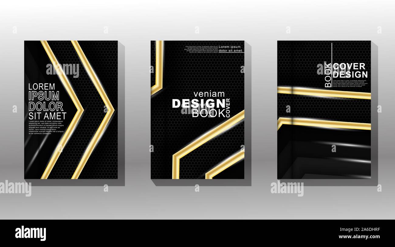 Luxury black gold book cover hi-res stock photography and images - Alamy